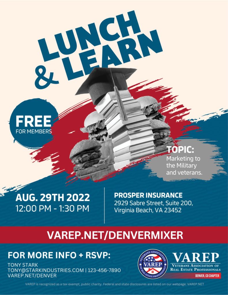 Flyer – Lunch and Learn – Design 10 – VAREP Store Flyer – Lunch and Learn – Design 10 – VAREP Store